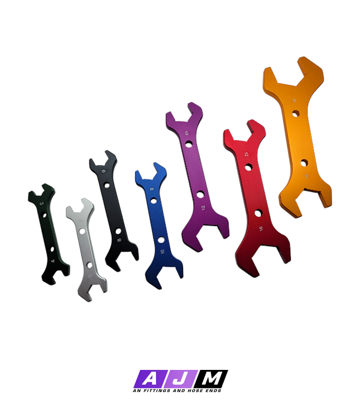 7 Piece Aluminum AN Wrench Set | AJM Fittings